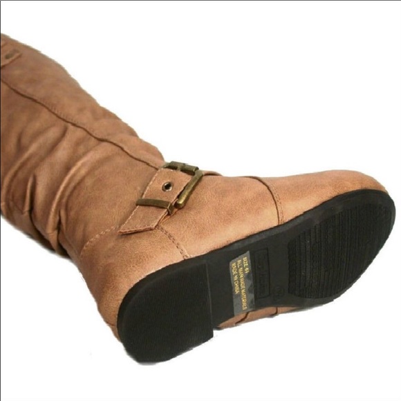 TOP Moda | Shoes | Flat Heelknee High Riding Boot | Poshmark